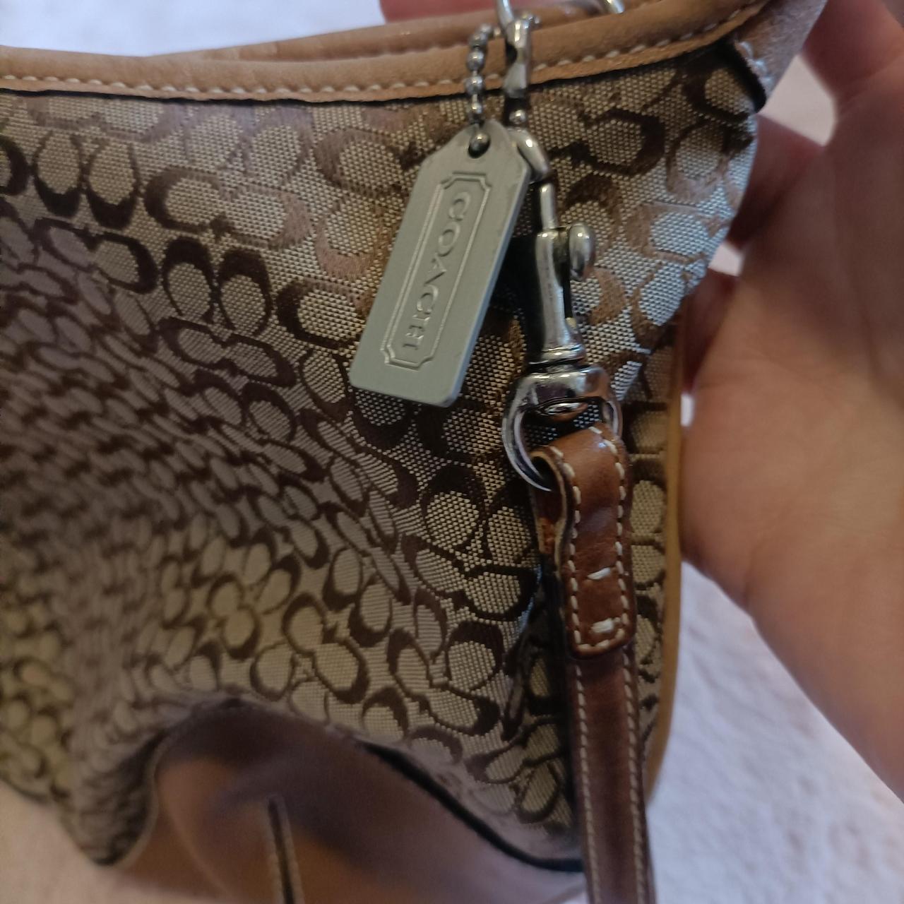 Vintage coach monogram handbag Circular shape In... - Depop