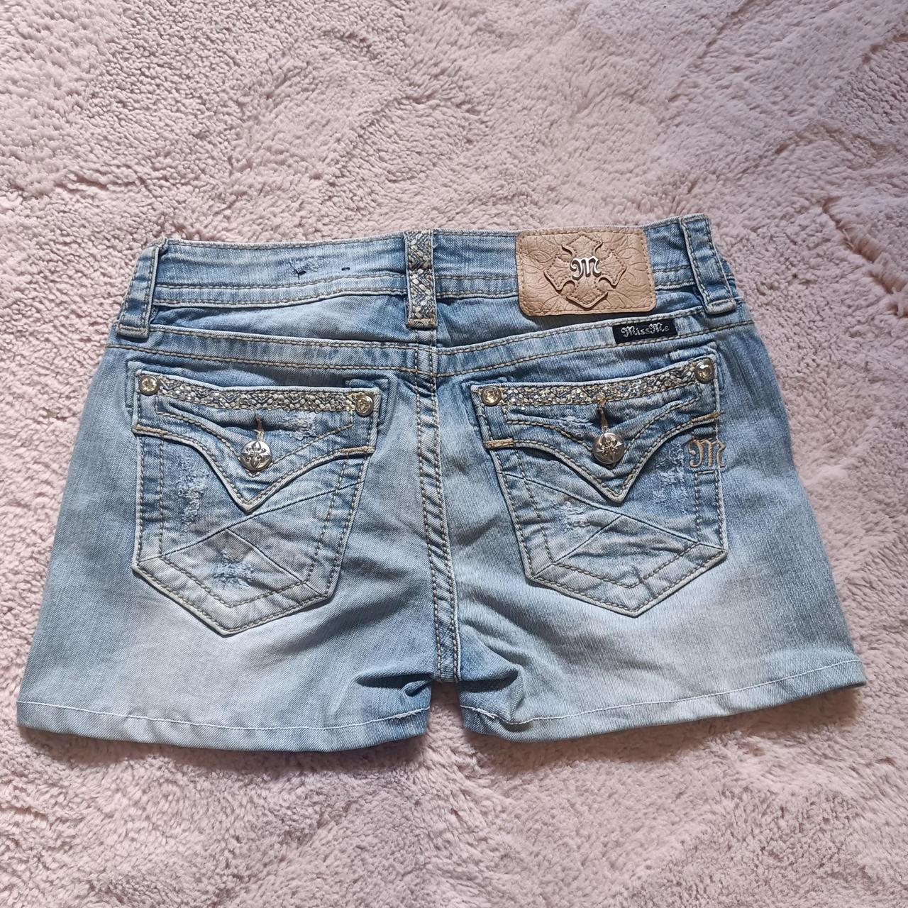 Miss me denim mini shorts size 27 Low rise... | Depop
