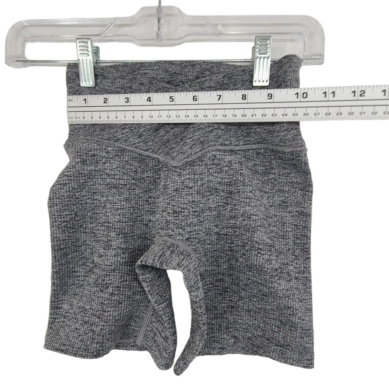 Colsie Seamless Ribbed Knit Athletic Shorts Gray... - Depop