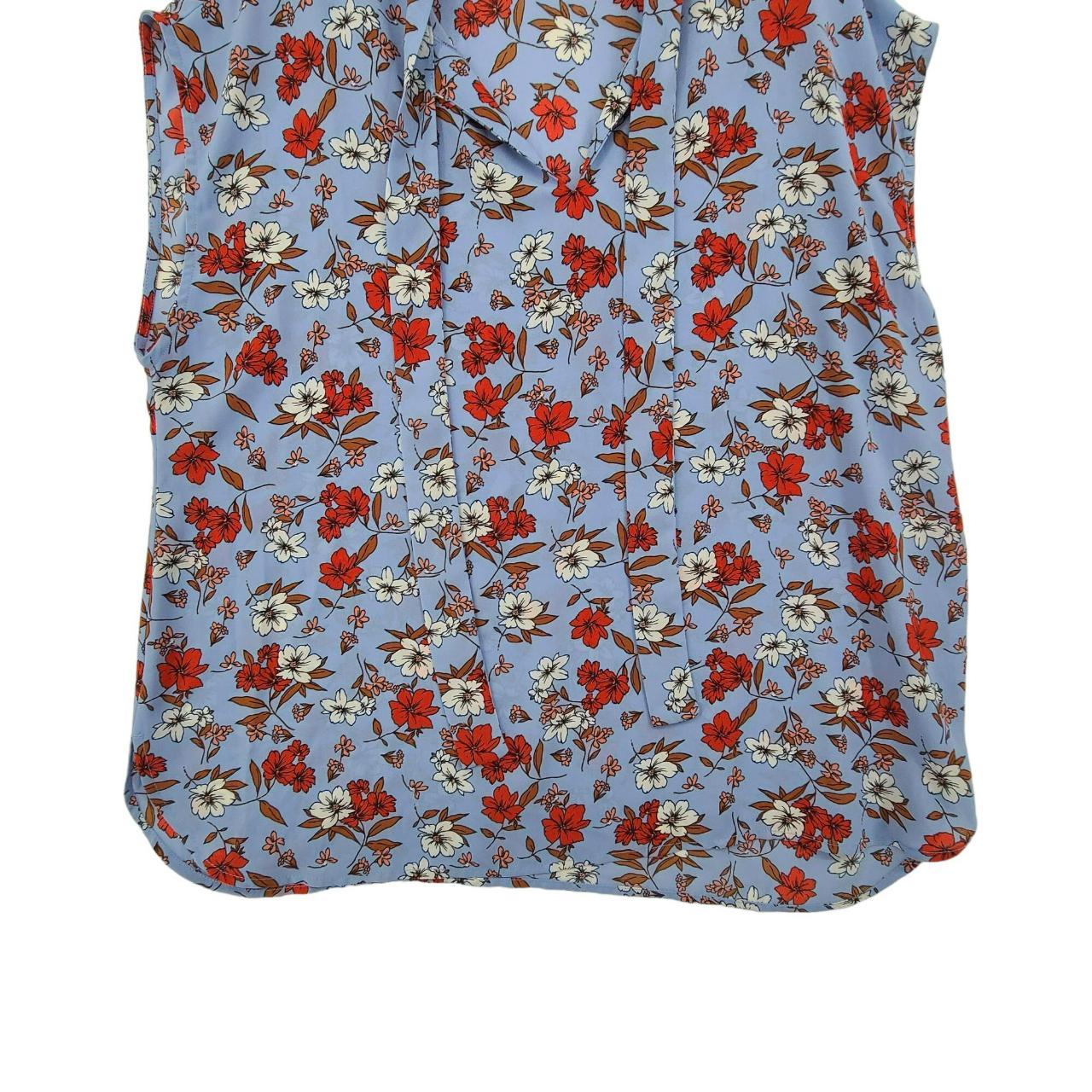 Bar III Women's Sleeveless Top Floral Size 1X Good... - Depop