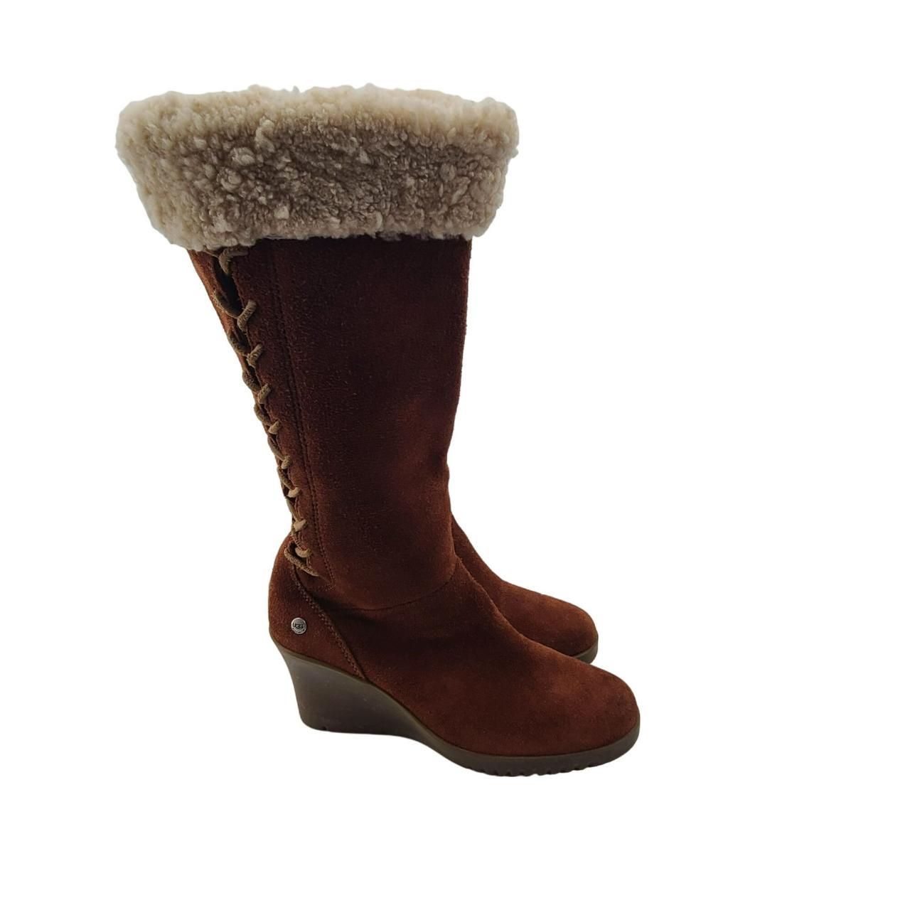 Ugg Shoes Felicity Boots Brown Size 7 Excellent... - Depop