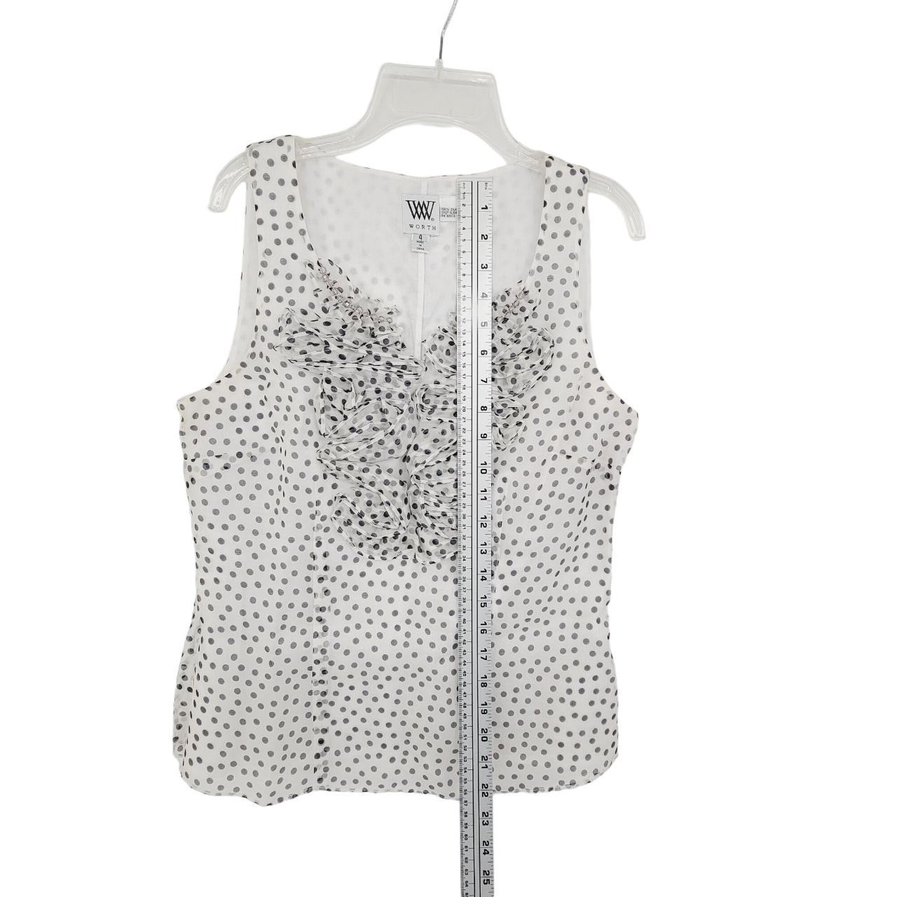 Worth Women's Sleeveless Pullover Top White Size... - Depop