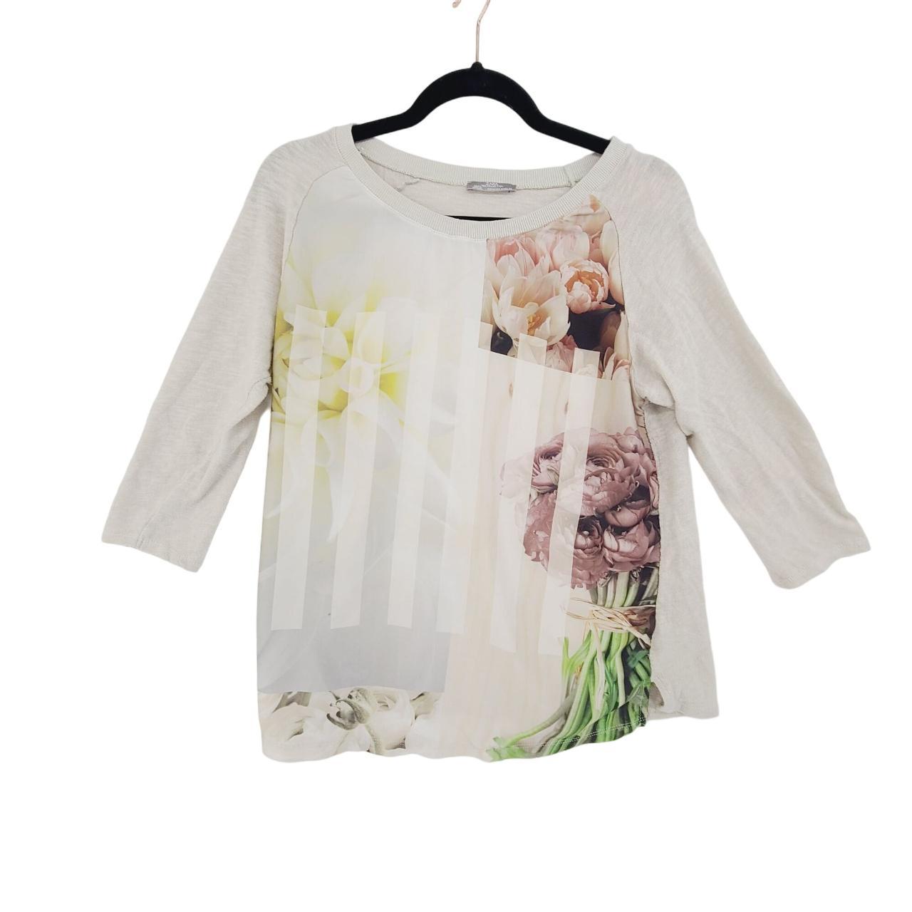 Zara B&W Collection Women's Long Sleeve Pullover... - Depop