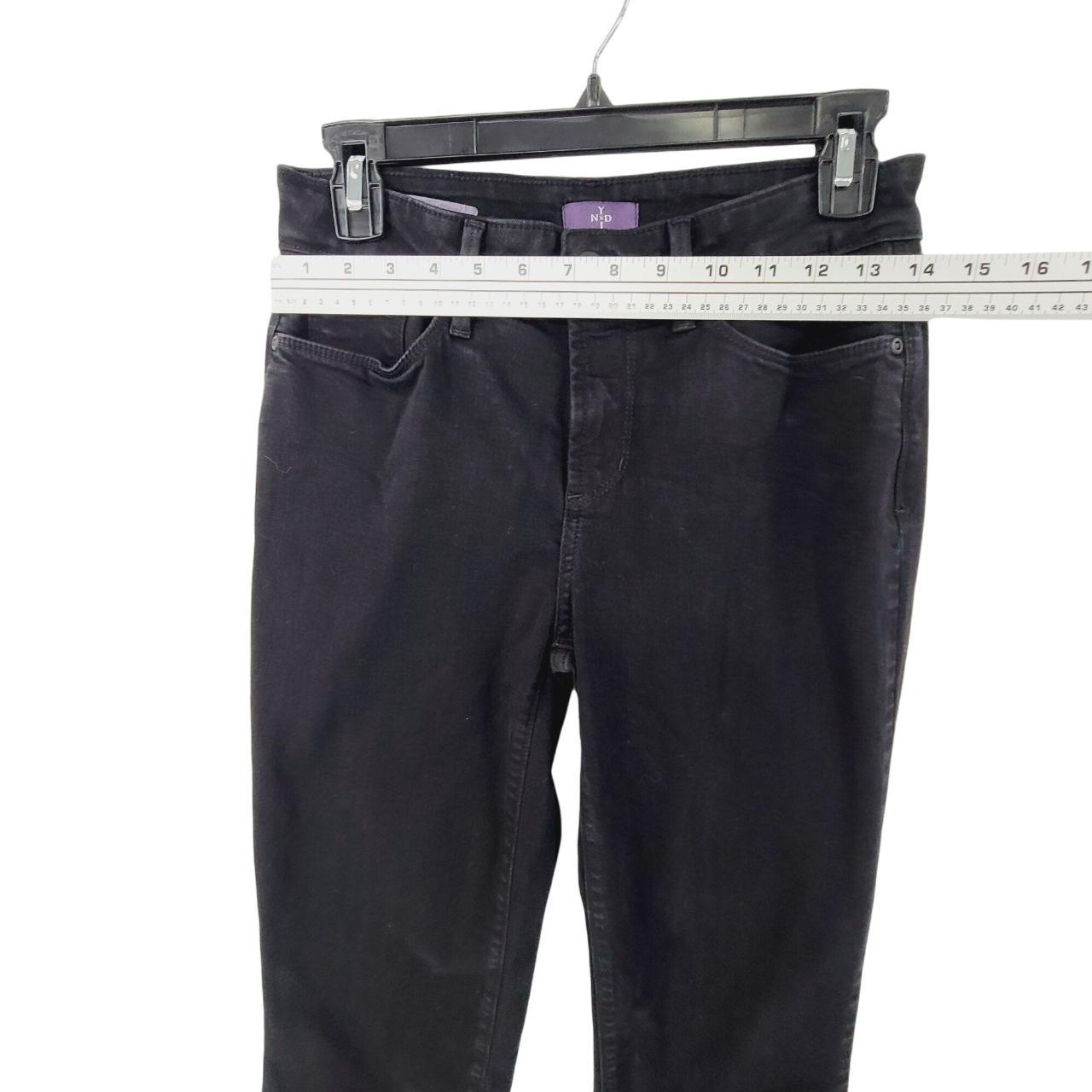 NYDJ Women's Marilyn Straight Denim Jeans Black Size... - Depop NYDJ Women's Marilyn Straight Denim Jeans Black Size... - Depop