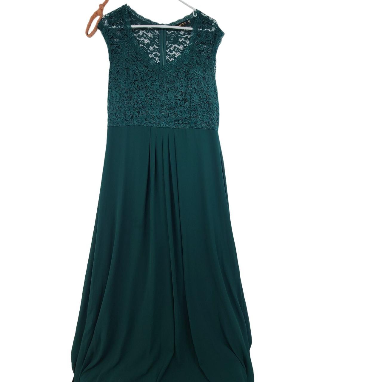 Miusol Women's Sleeveless Gown Floor Length Dress... - Depop