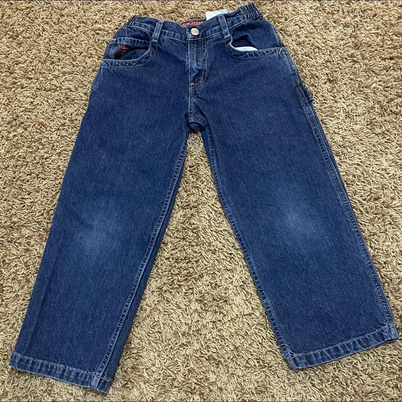 Vintage JNCO kids blue carpenter jeans with an... - Depop