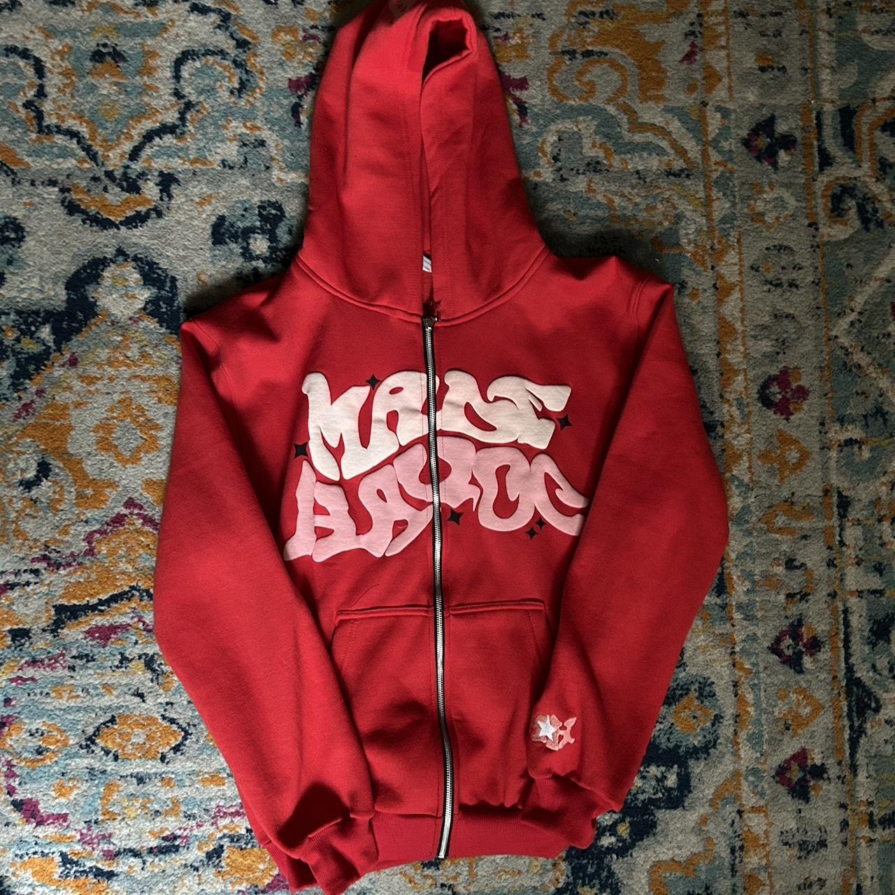 Made Havoc - Red/Pink Hoodie - Depop