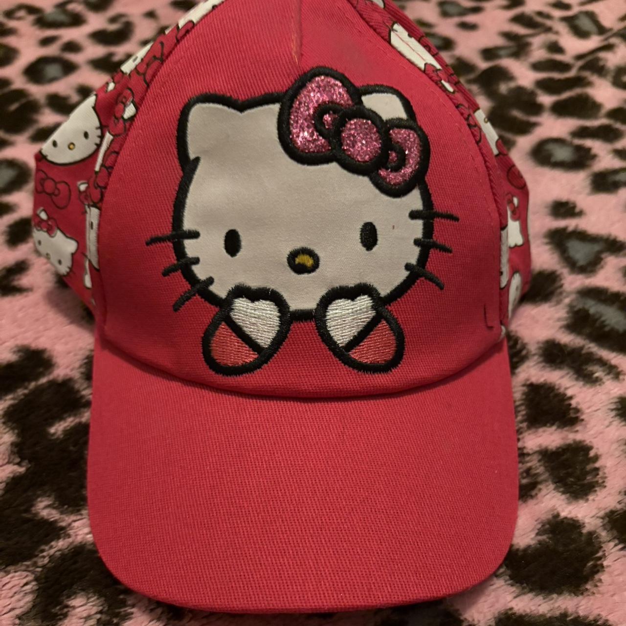 Small Hot Pink Hello Kitty baseball cap #kawaii #y2k | Depop