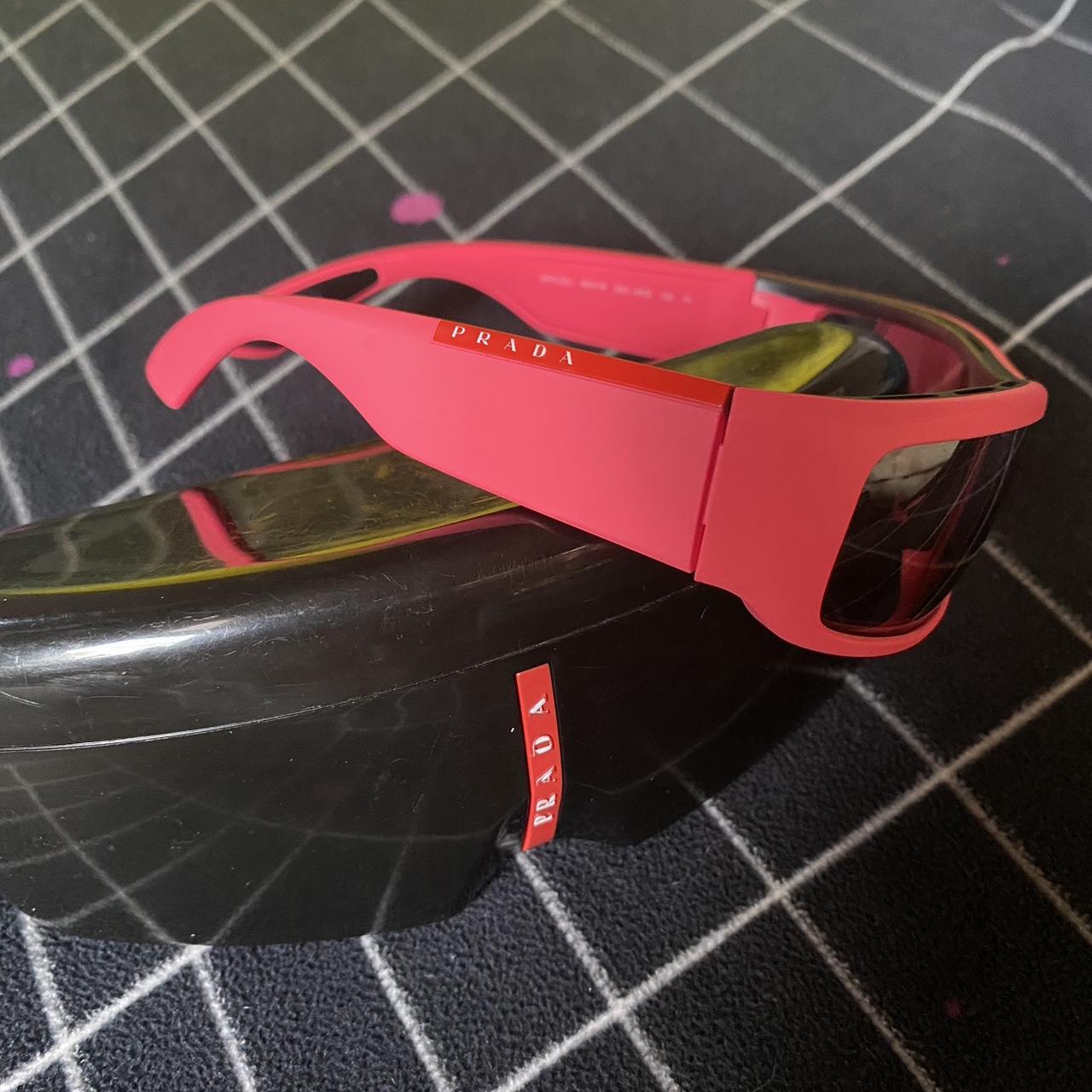 Rare Hot Pink Prada Sunglasses Barbie Prada Pink Depop