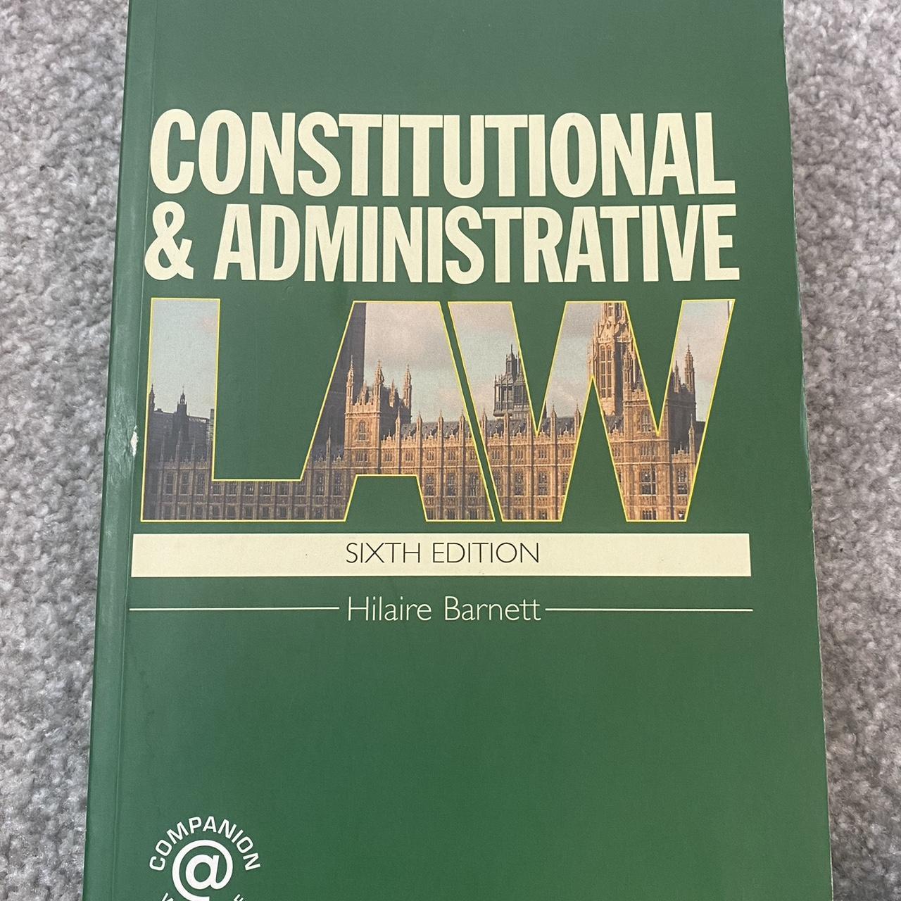 Constitutional and administrative law textbook #law... - Depop