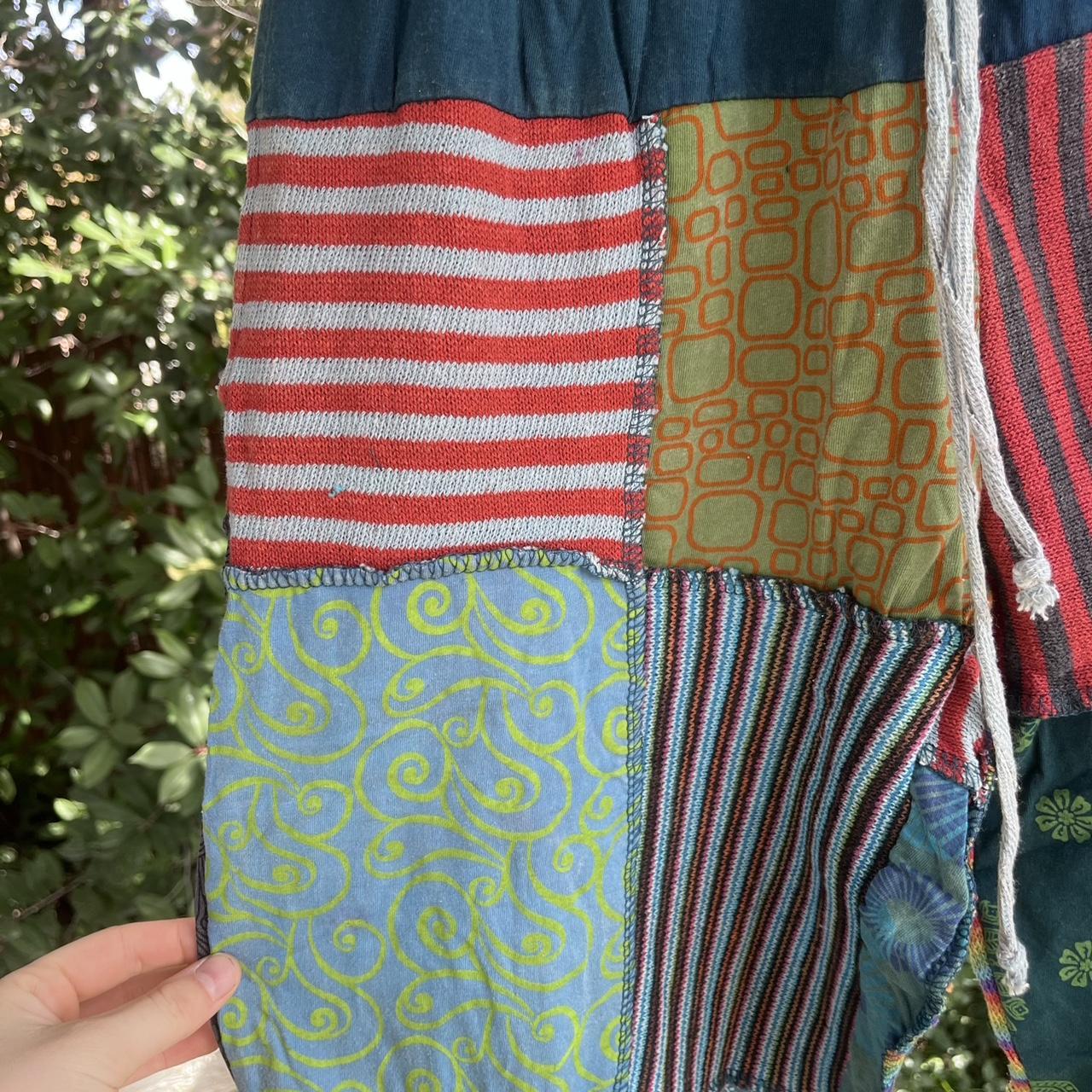 Rainbow patchwork hippie pants brand new #hippie... - Depop