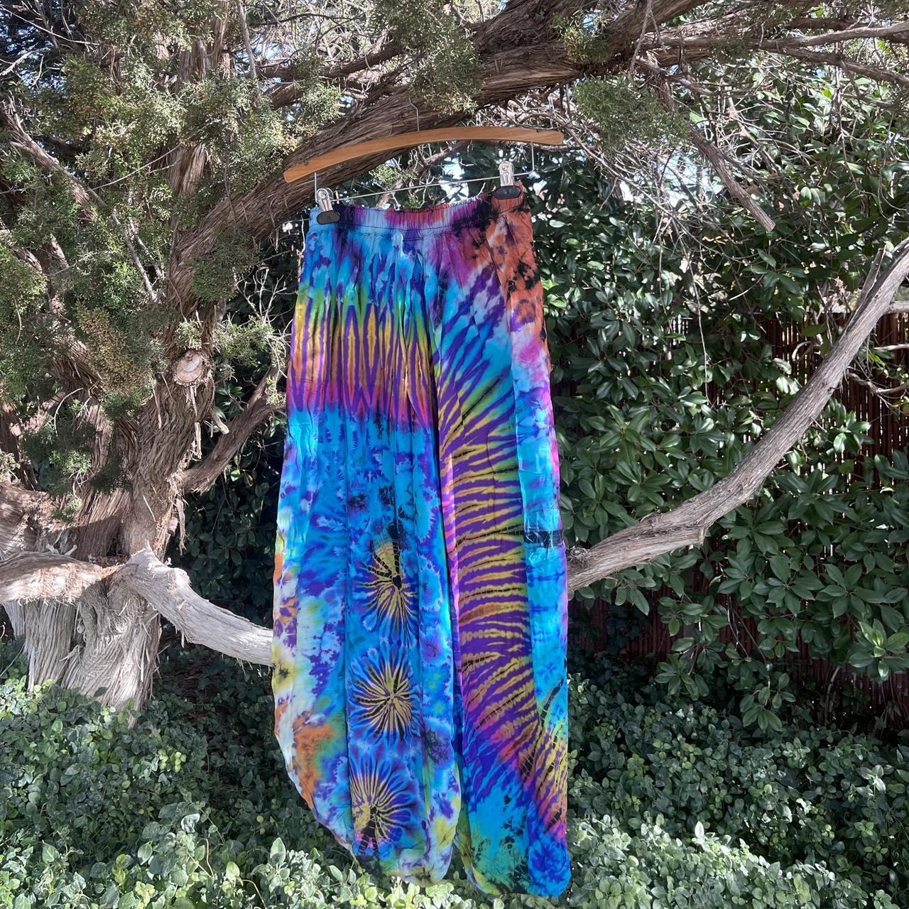 Peacock Tie Dye Hippie Pants Brand New Perfect For Depop