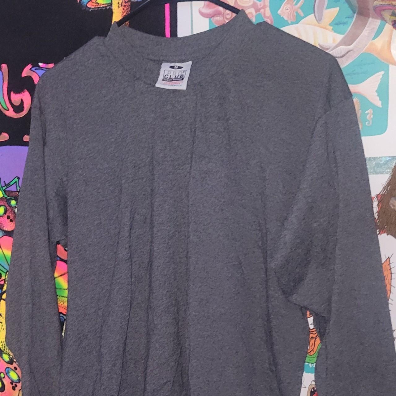 Dark grey long sleeve Pro Club. Adult M. - Depop