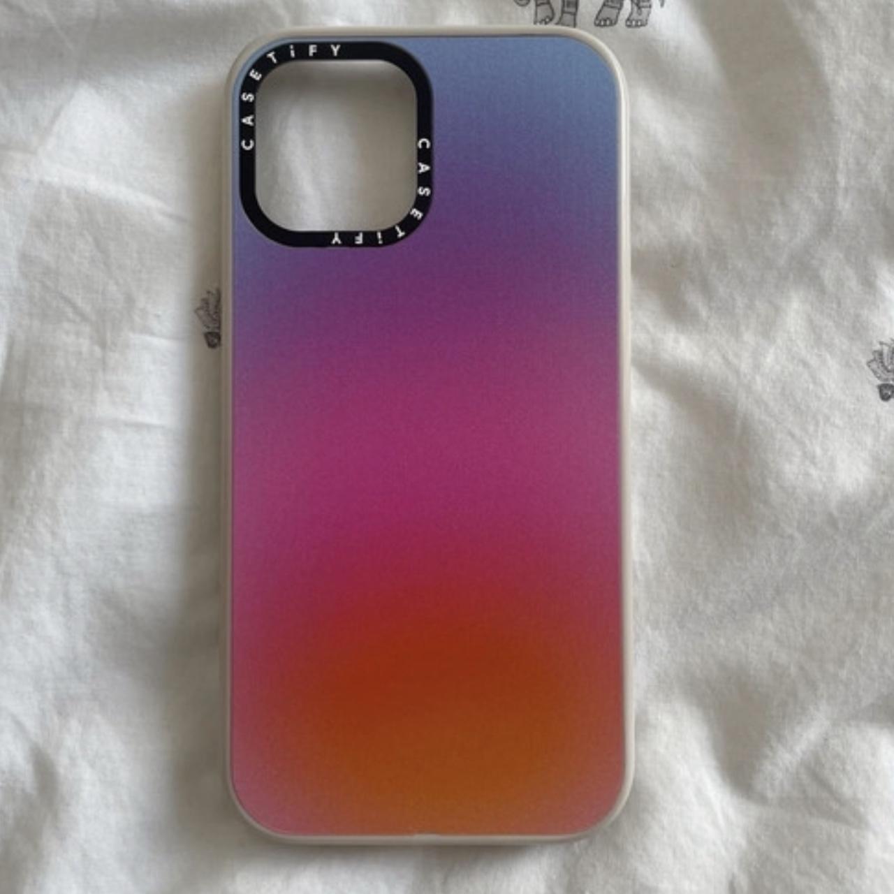 iPhone 12 Pro Max CASETIFY rainbow cloud case in... - Depop