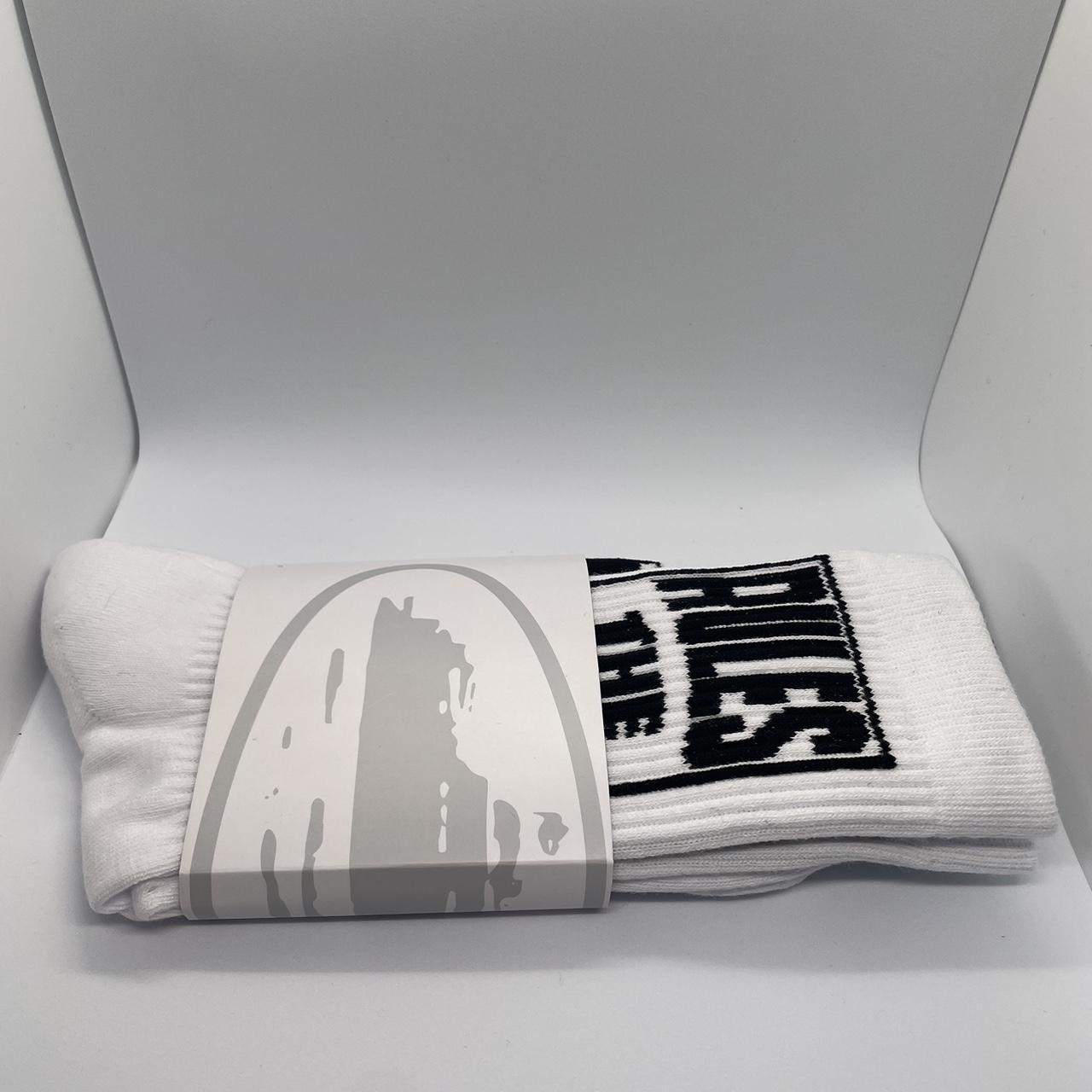 Corteiz Socks (Cortez Rules The World) - White... - Depop