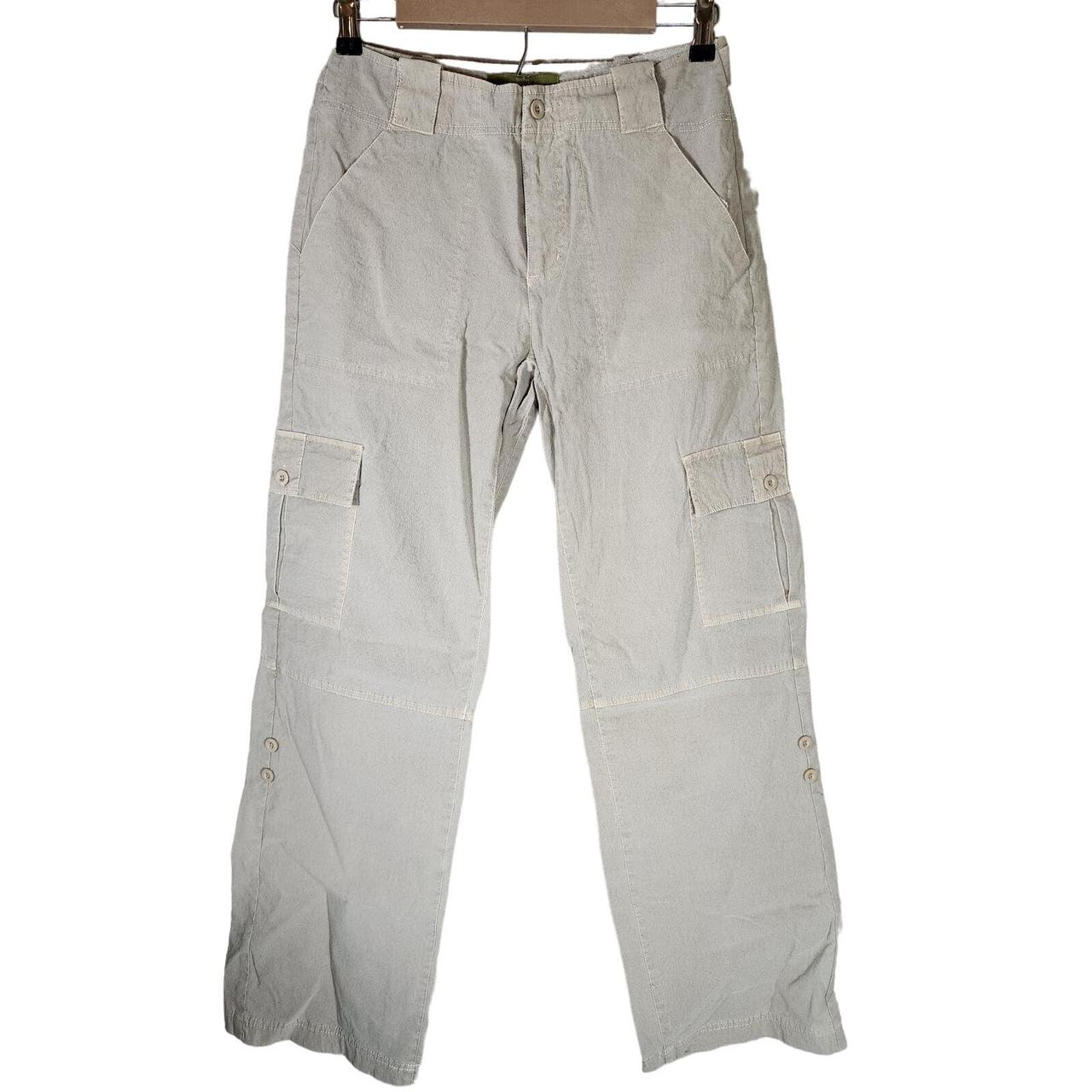 PULP Tan Cargo Wide Leg Nylon Stretch Skater Active... | Depop