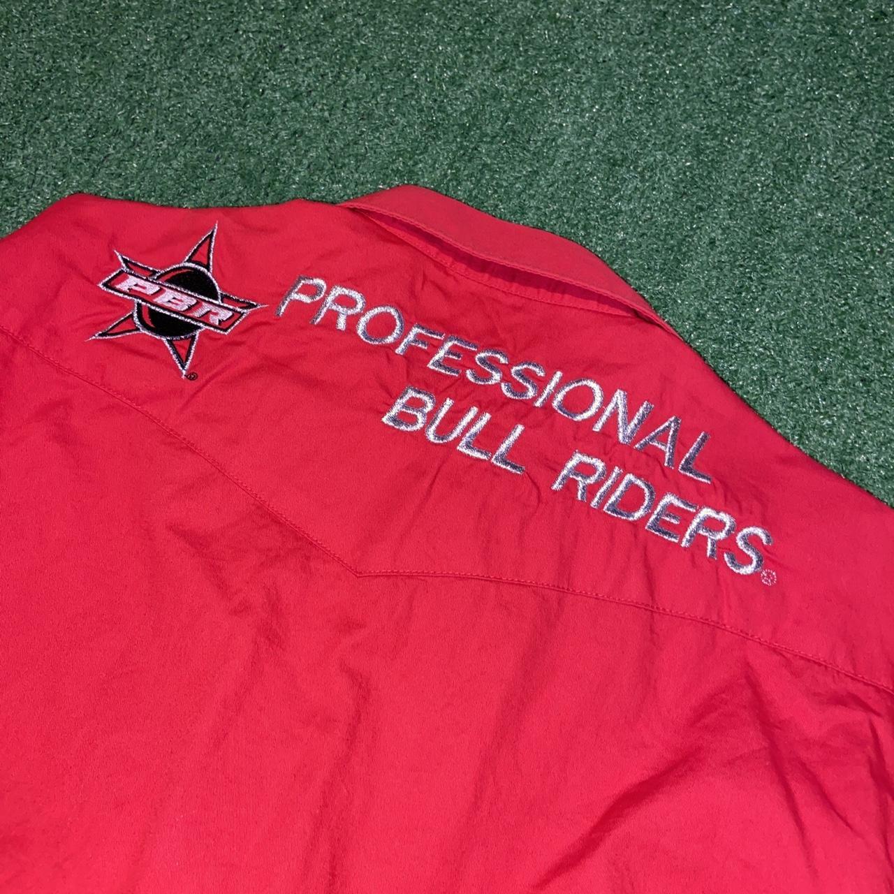 VTG Wrangler PBR Professional Bull Riders Button Up... - Depop