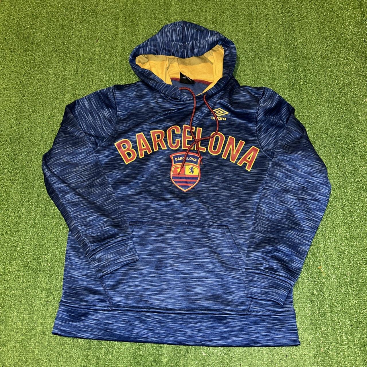 Umbro FC Barcelona Soccer Futbol Hoodie Sweatshirt -... - Depop