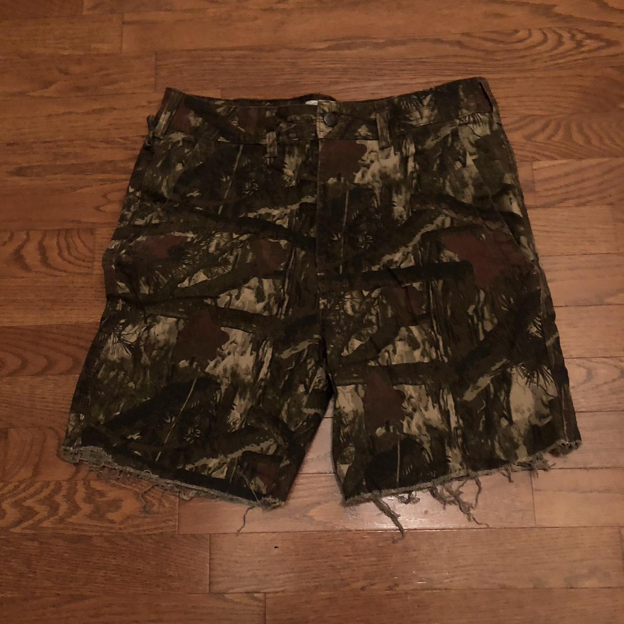 Ocean Coast Camouflage Cut Shorts W30 NEVER WORN... - Depop
