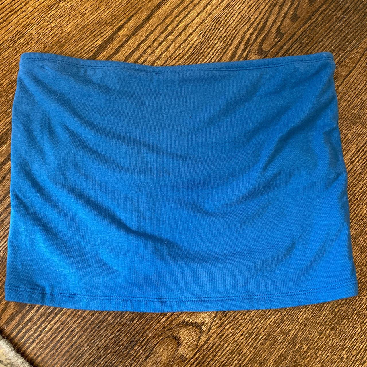 Royal blue tube top from old navy in size XL. In... - Depop