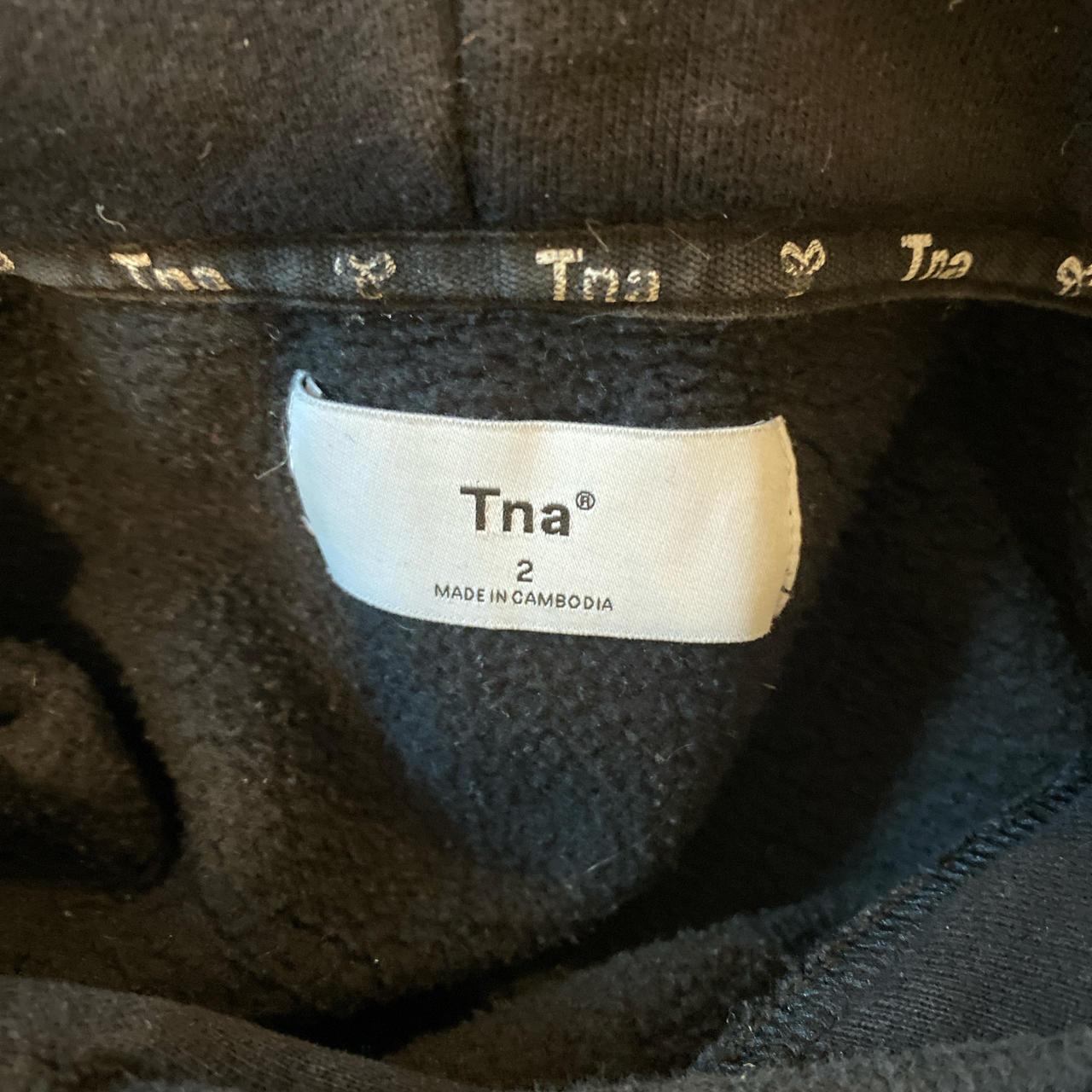 Black aritzia TNA fleece lined hoodie. Inside fleece... - Depop