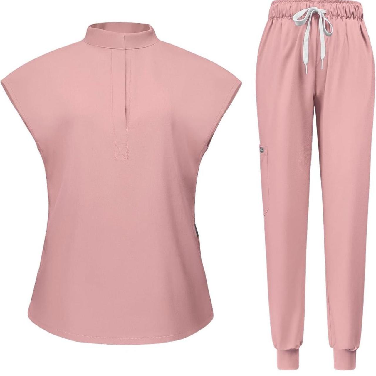 Niahinn pink scrub set from Amazon. Worn a few... - Depop