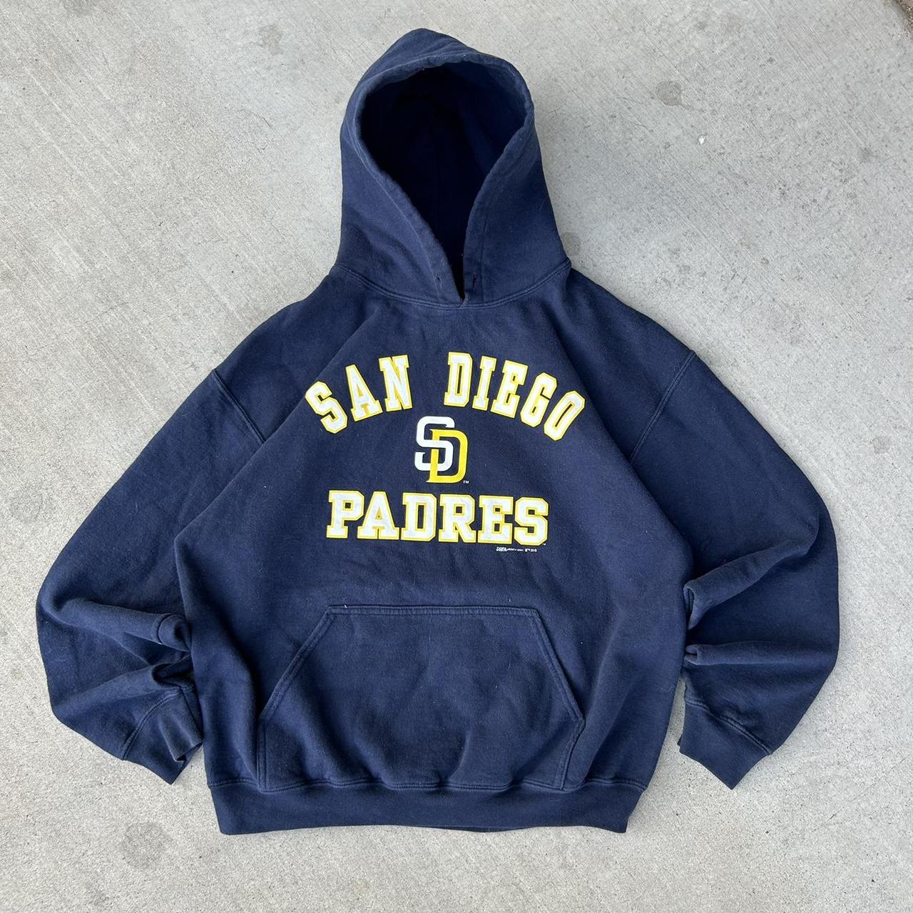 Vintage San Diego padres hoodie Size L No returns... - Depop