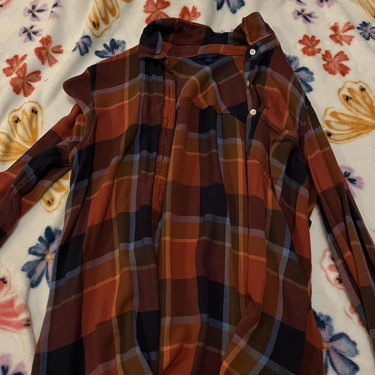 Fall colored plaid flannel from Aeropostale. Never... - Depop