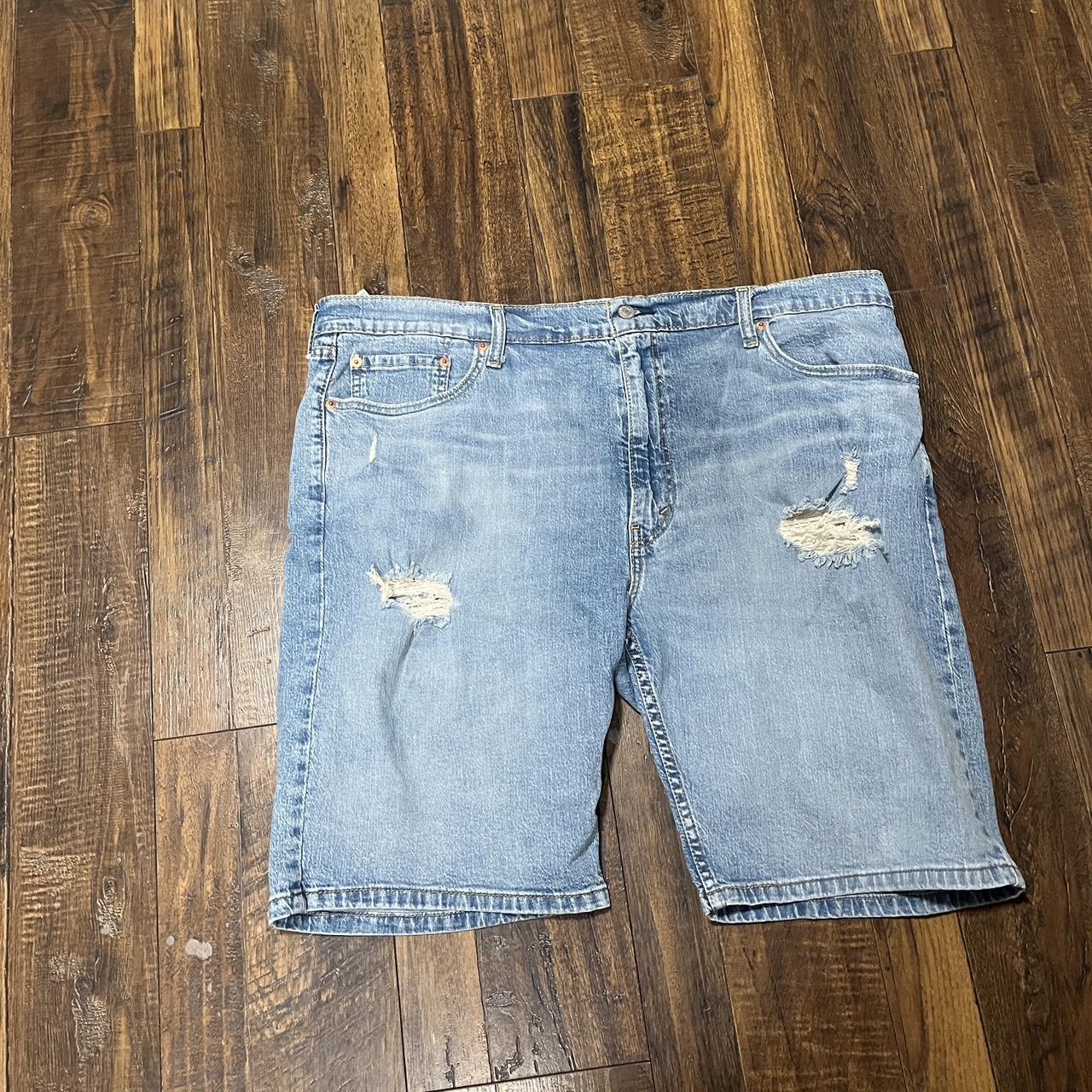Size 42 levis distressed jorts No flaws/brand new... - Depop