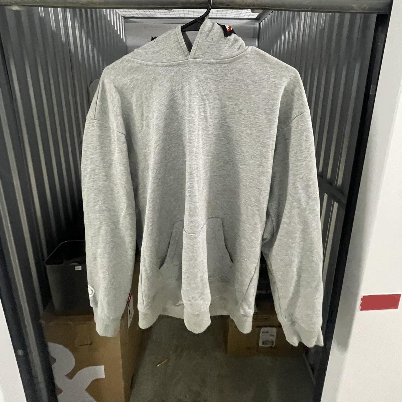 Grey Bape Hoodie Size: XL Condition: New - Depop