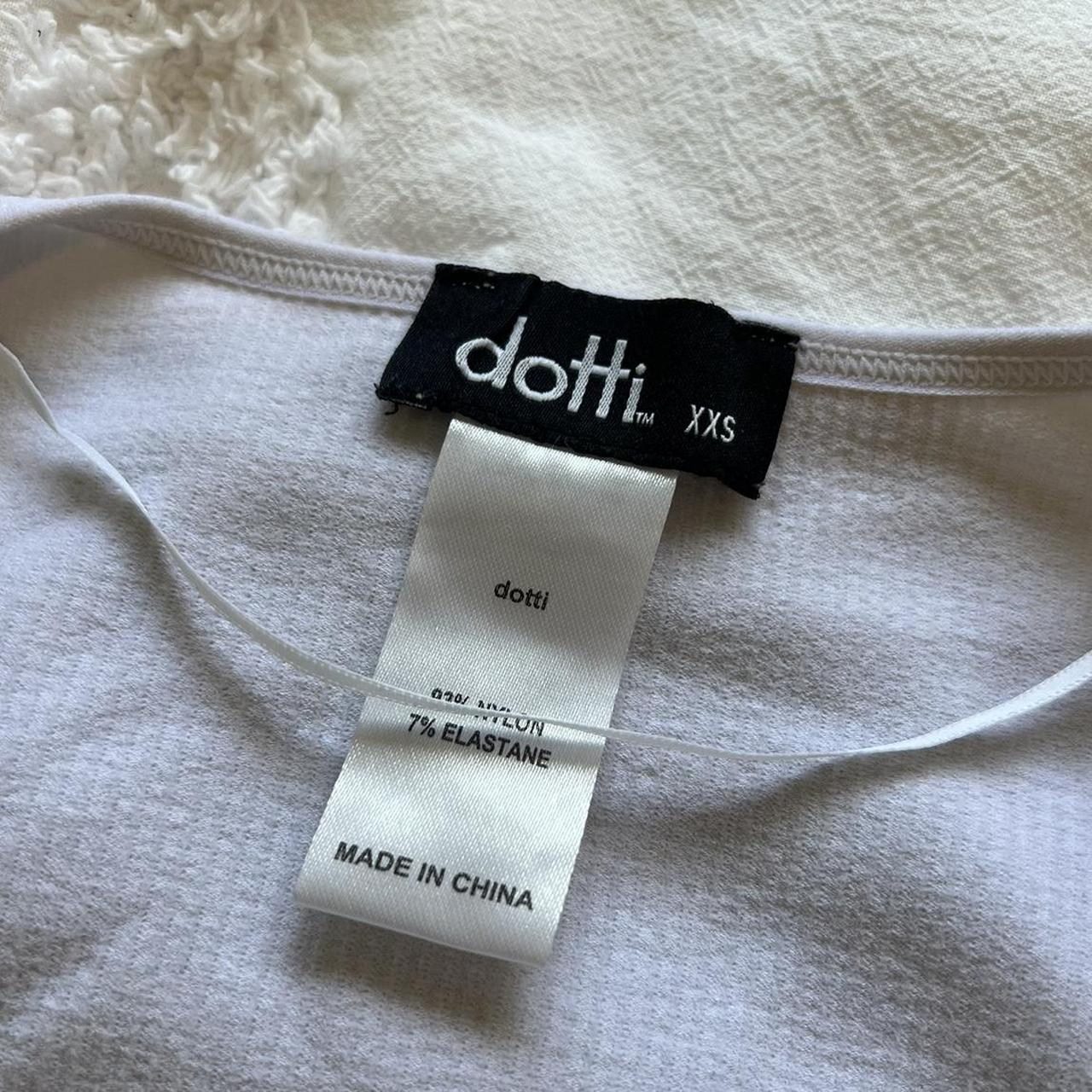 white long sleeve top dotti perfect basic worn a... - Depop