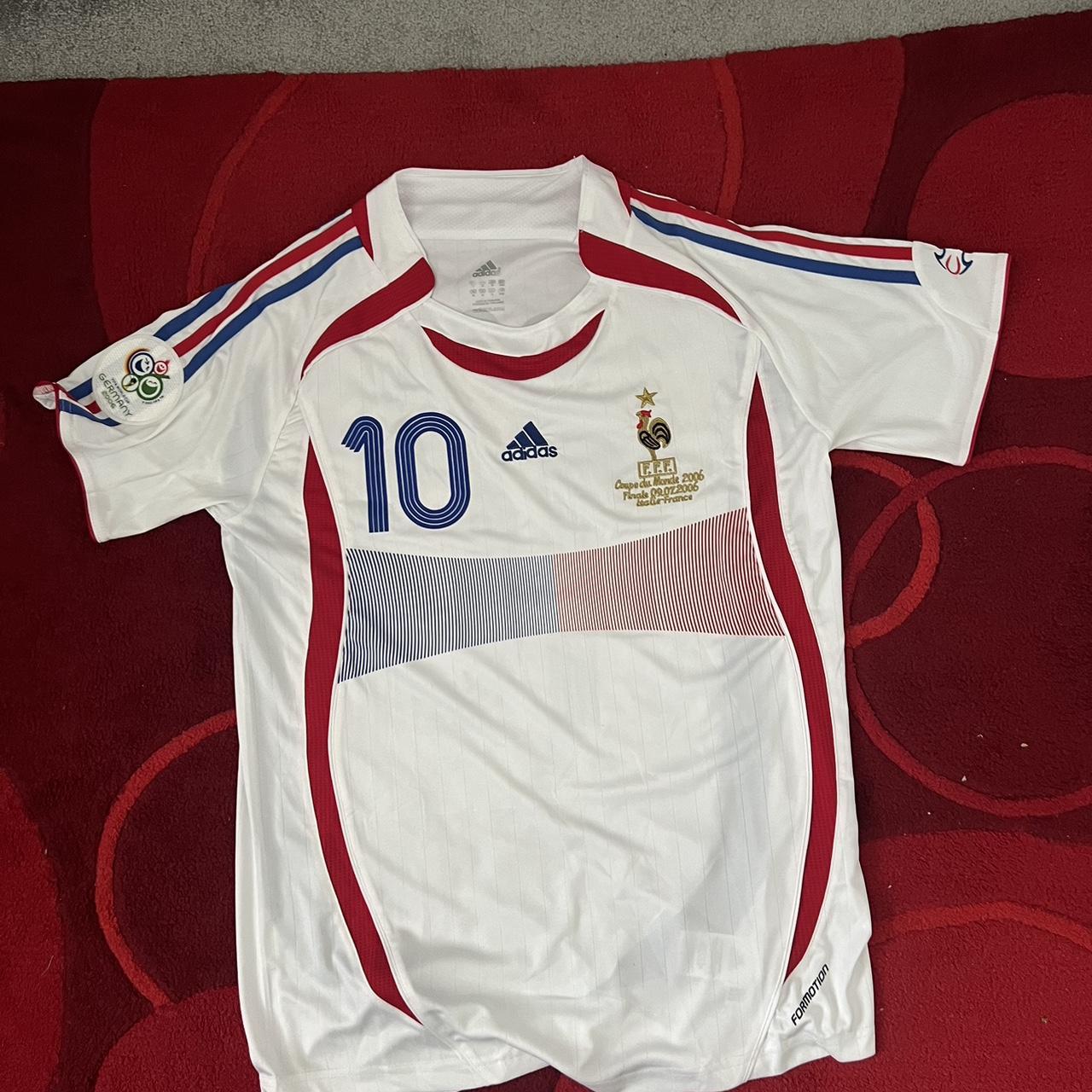 Zidane WC France Kit Hard Kit Worn By Zidane during... - Depop