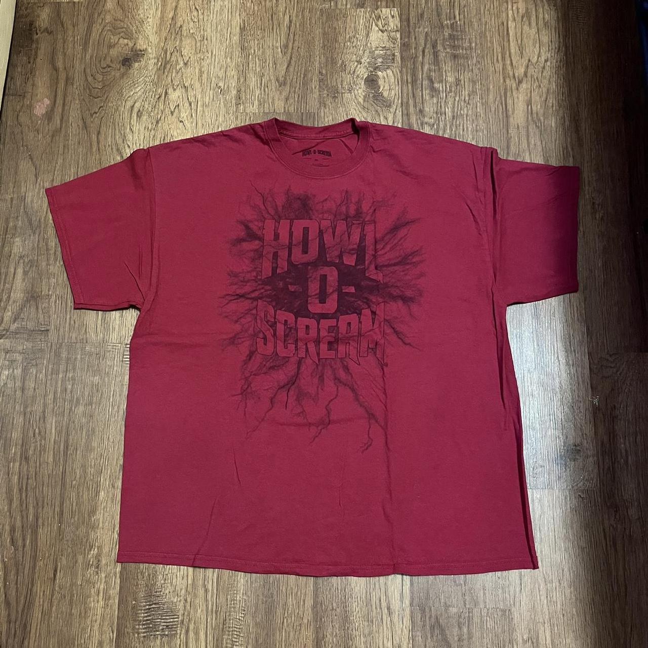 Howl o scream cool Halloween scary tee #affliction... - Depop