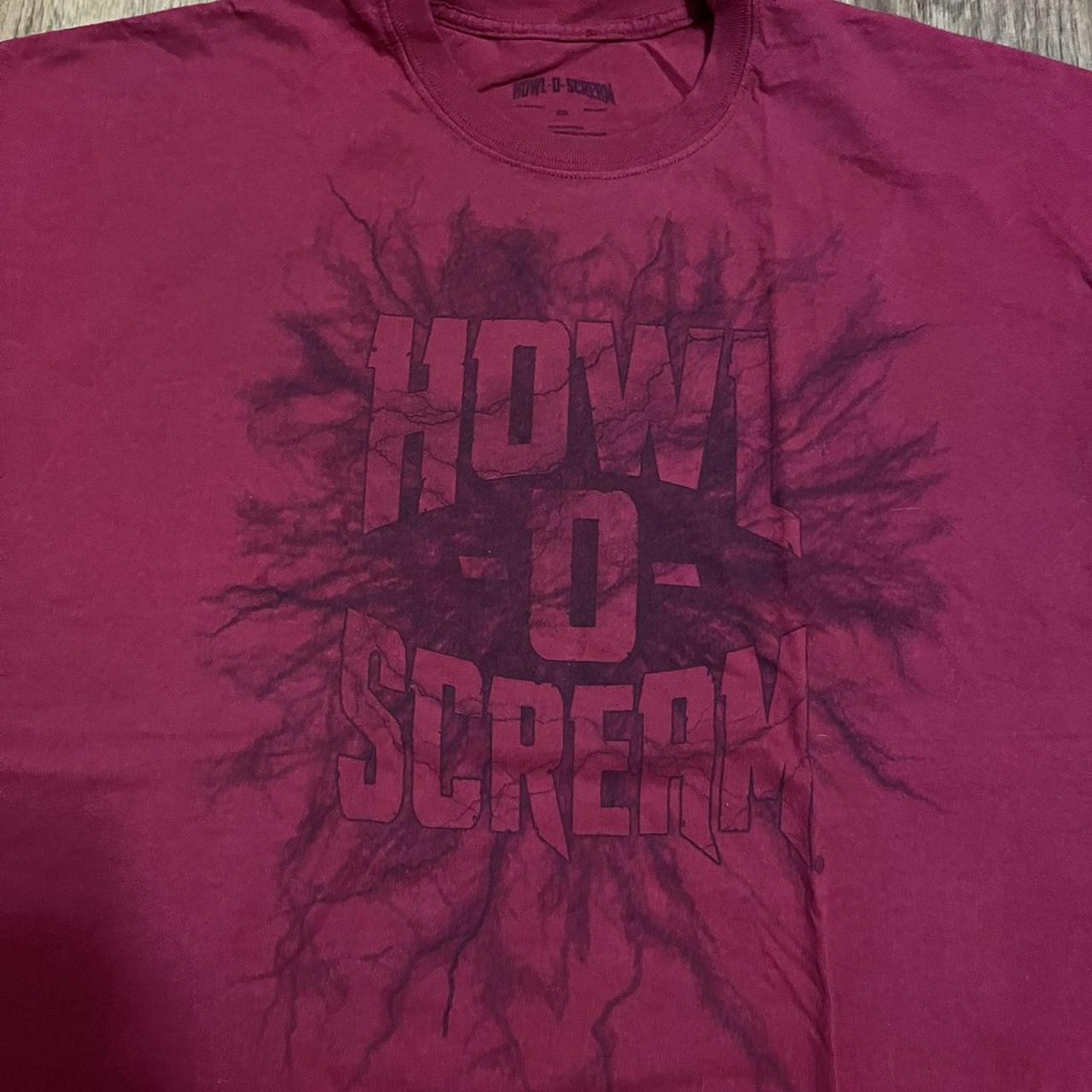 Howl o scream cool Halloween scary tee #affliction... - Depop