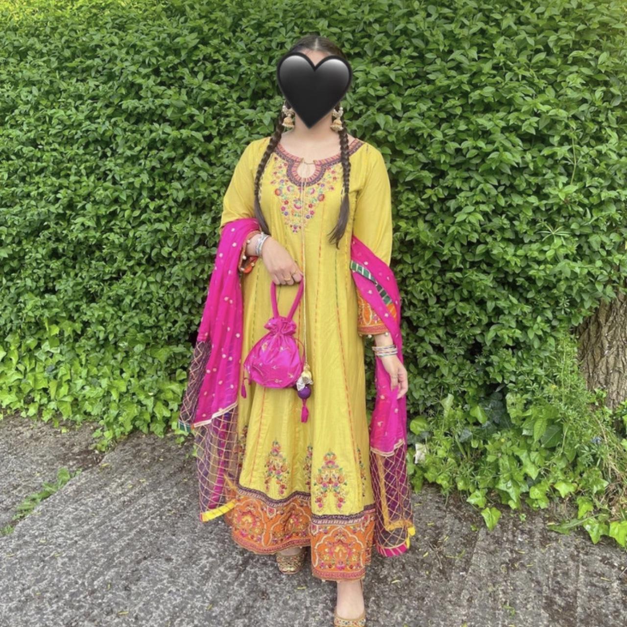 Pakistani pathan wedding mehndi dress. Only worn... - Depop