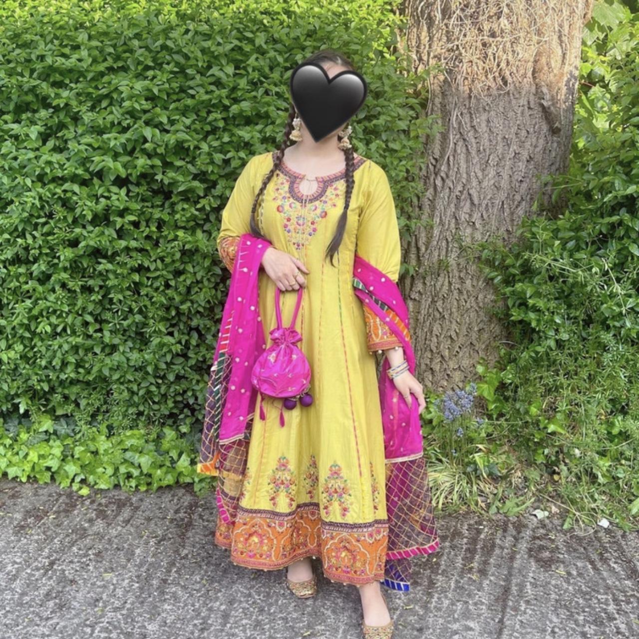 Pakistani pathan wedding mehndi dress. Only worn... - Depop