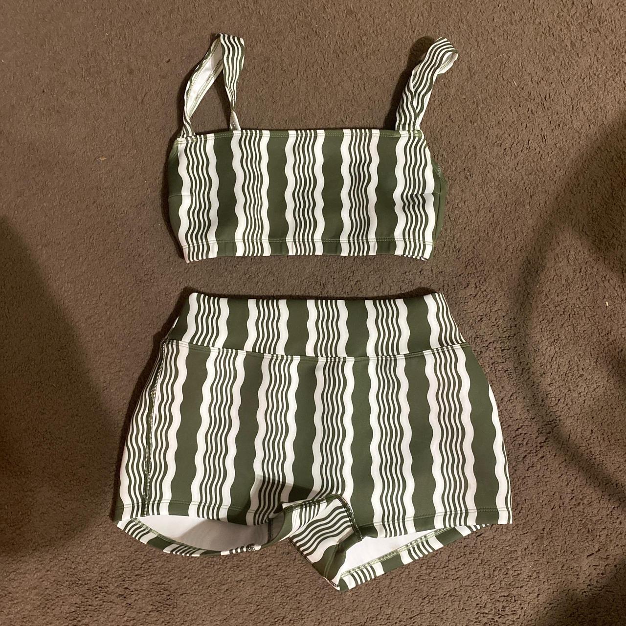 Wink suits two piece surf suit! Gidget top wave -... - Depop