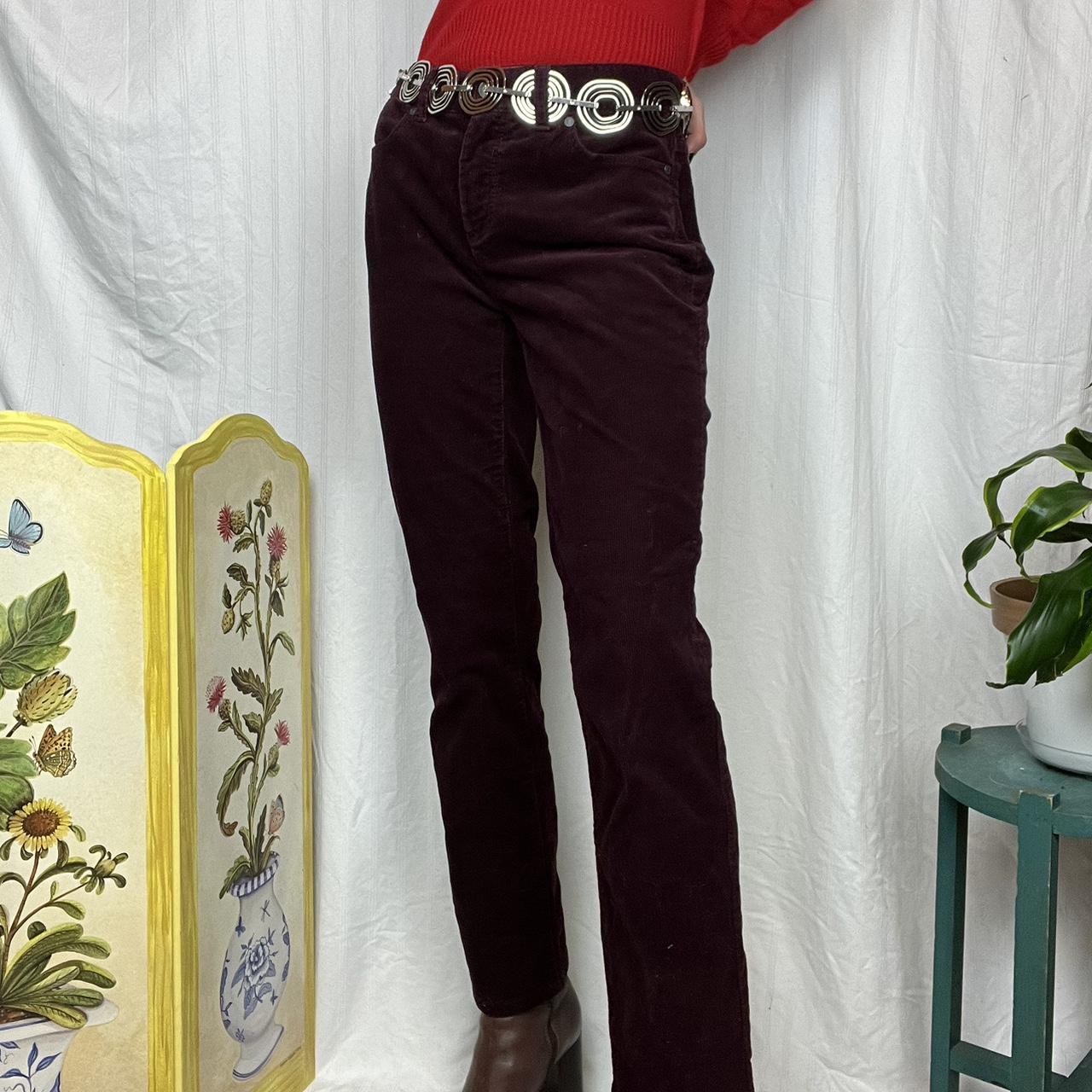 Burgundy Corduroy Talbot Pants Brand- Talbot Tag... - Depop