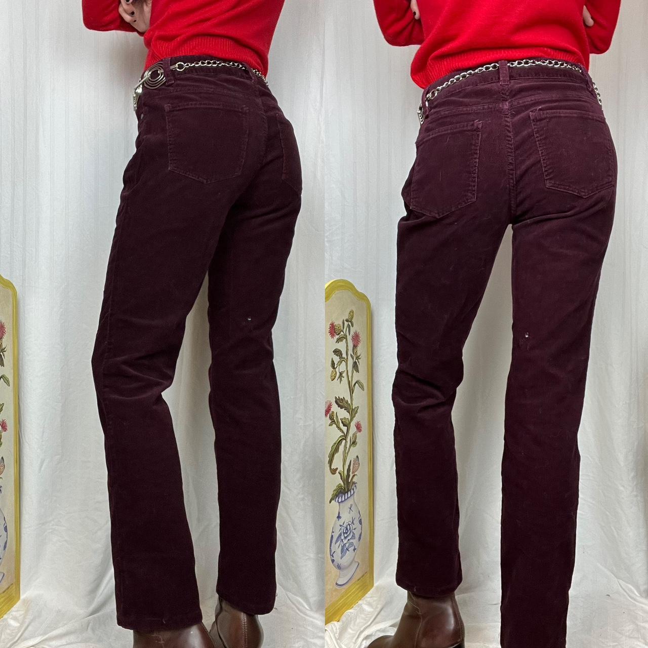 Burgundy Corduroy Talbot Pants Brand- Talbot Tag... - Depop