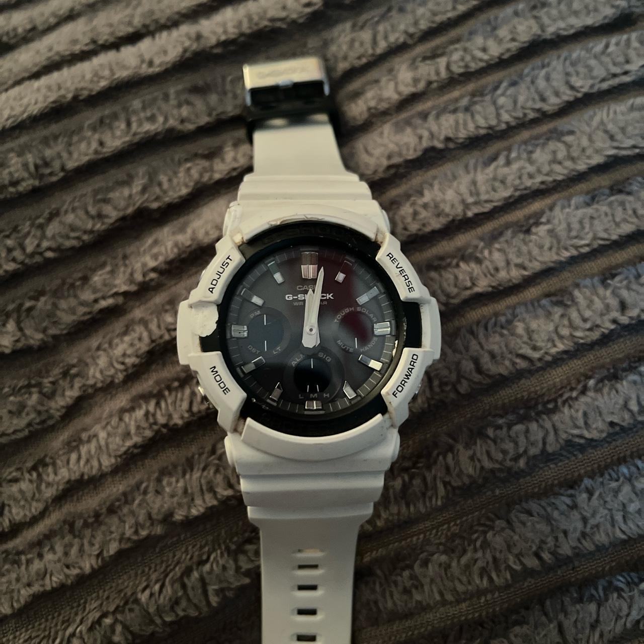G-Shock Men's White and Grey Watch | Depop