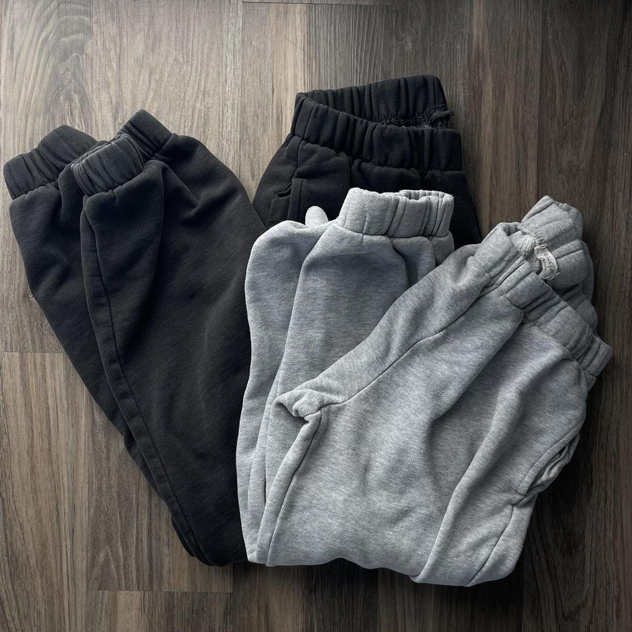 BLACK PAIR OF ROSA BRANDY SWEATPANTS Grey pair was... - Depop