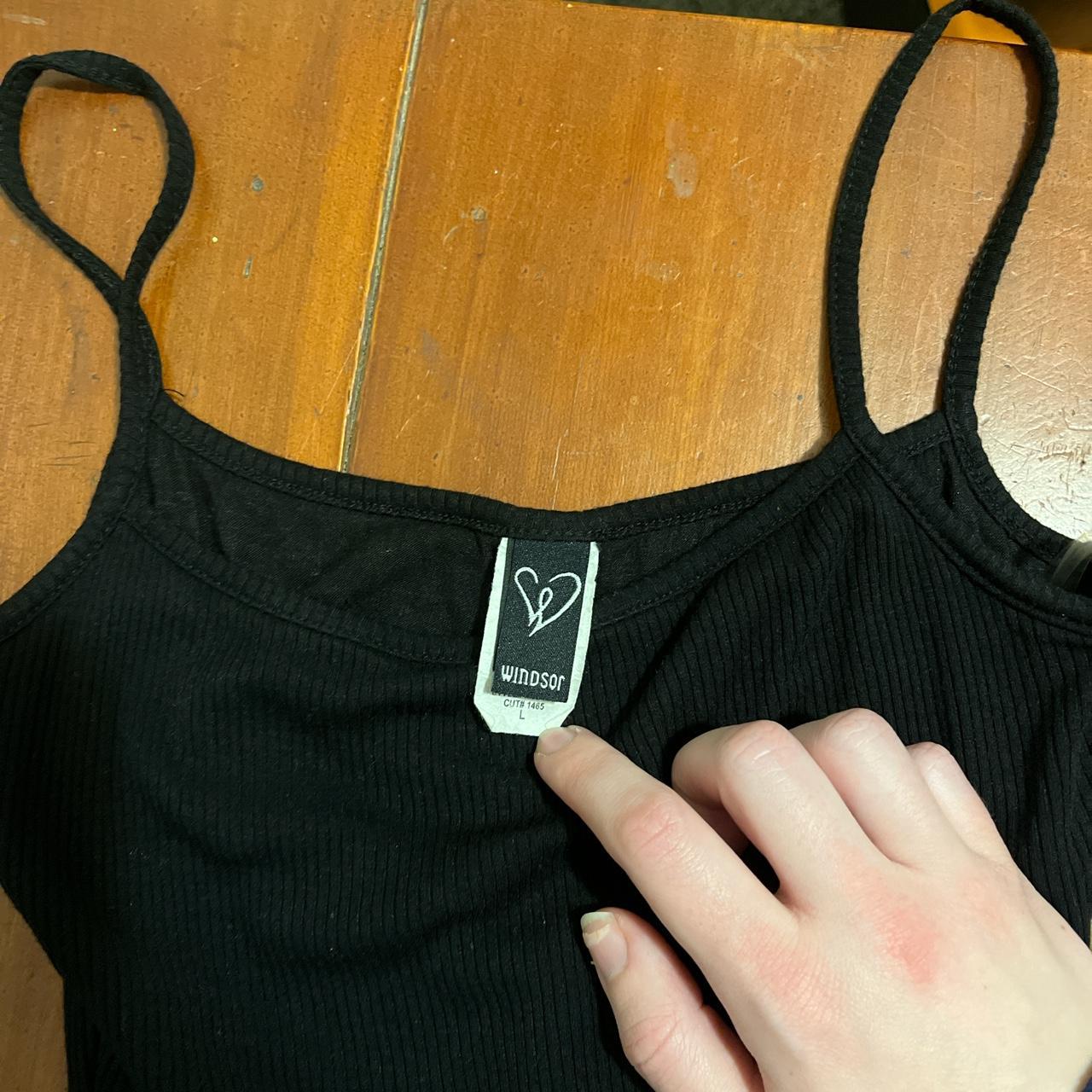 Large black midi length Windsor bodycon dress with... - Depop