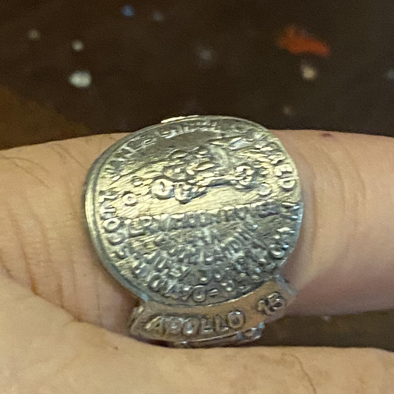 Handmade Apollo 15 spoon ring, moon landing Land... - Depop