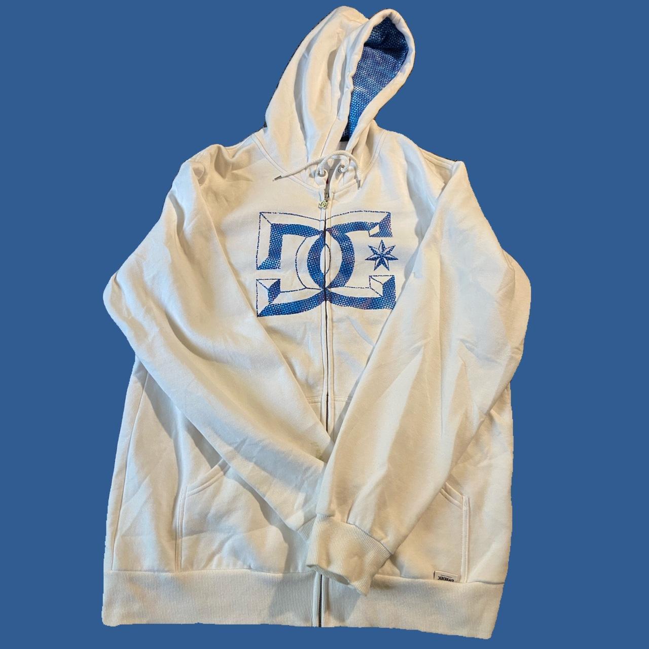 Super sick streetwear grunge blue DC jacket In mint... - Depop