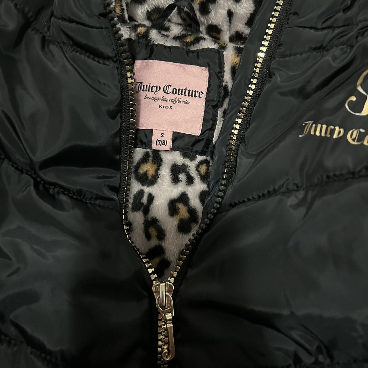 Juicy couture puffer jacket with fur hood, size 7,8... - Depop