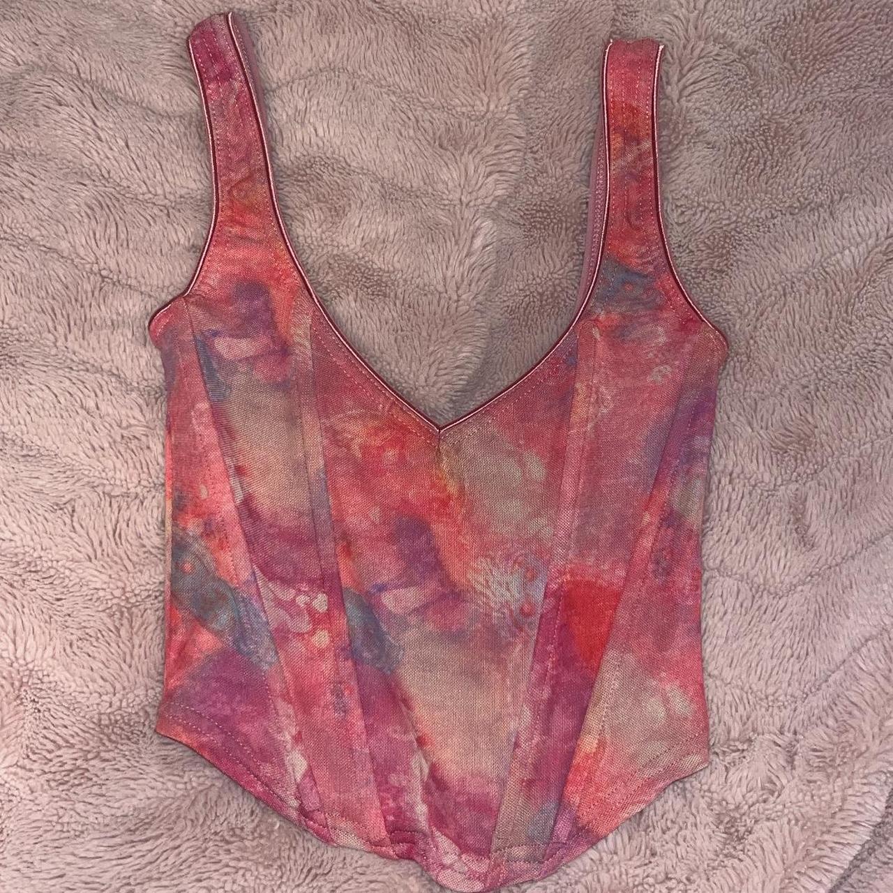 Glassons pink corset top - Depop