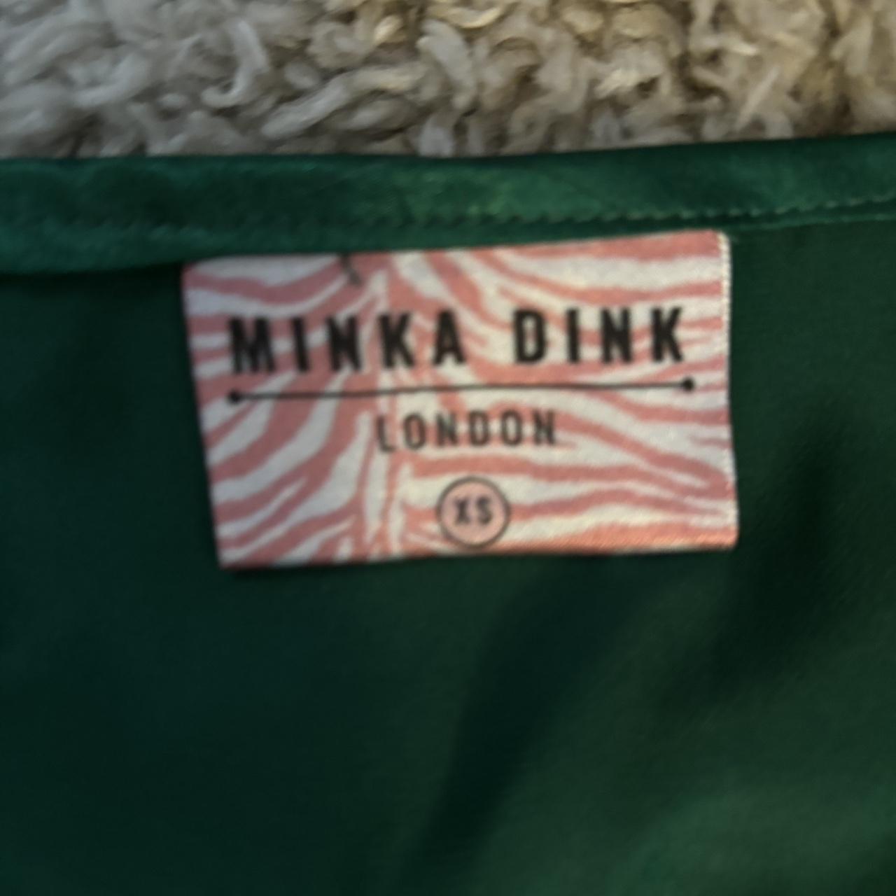 Green Minka dink tie front top. Worn once so... - Depop