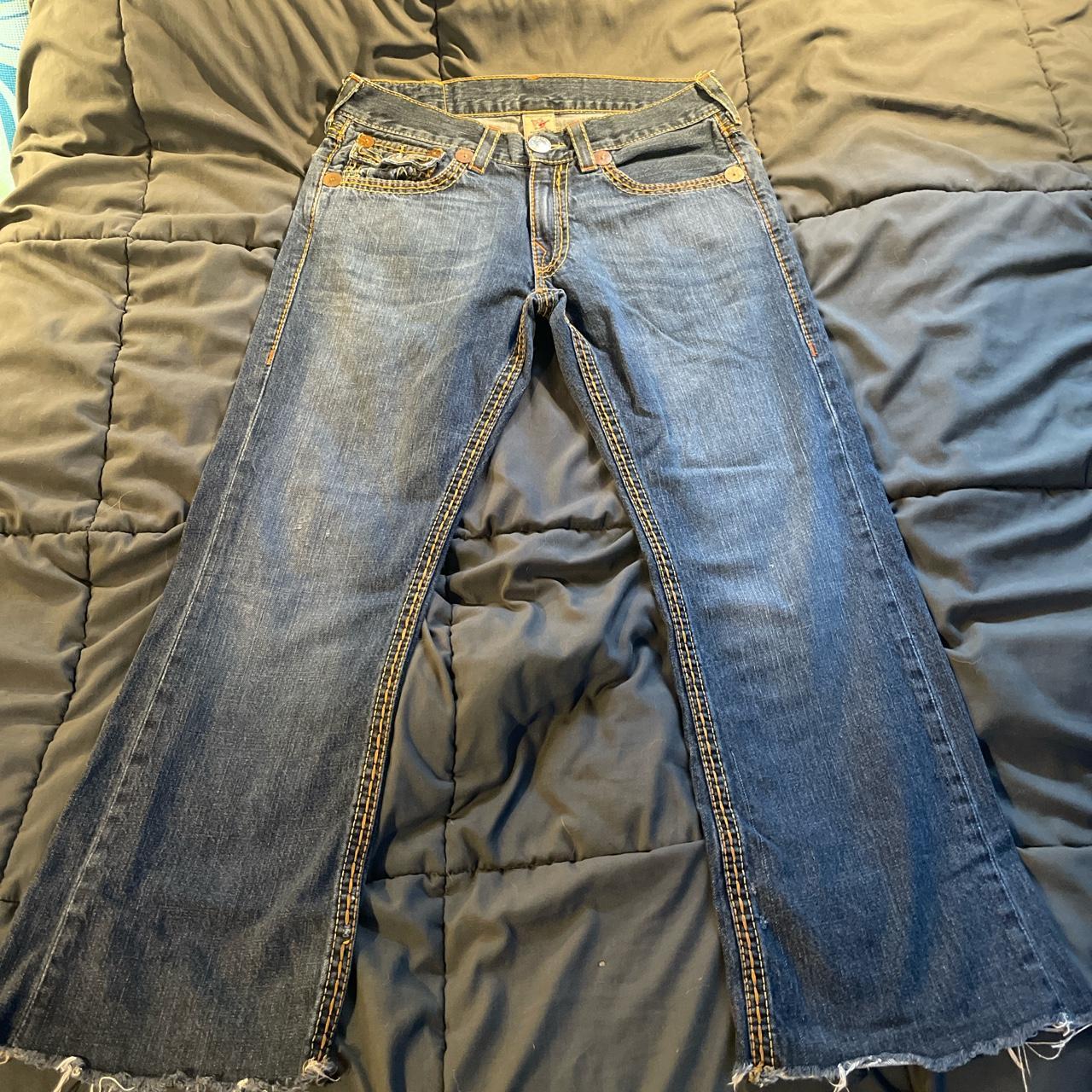 RARE vintage rope stitch size 34 True Religion big T... - Depop