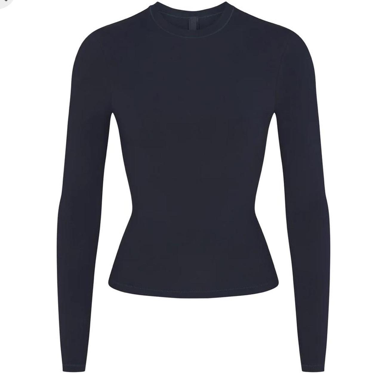 SKIMS NWT COTTON JERSEY LONG SLEEVE SIZE SMALL COLOR... - Depop