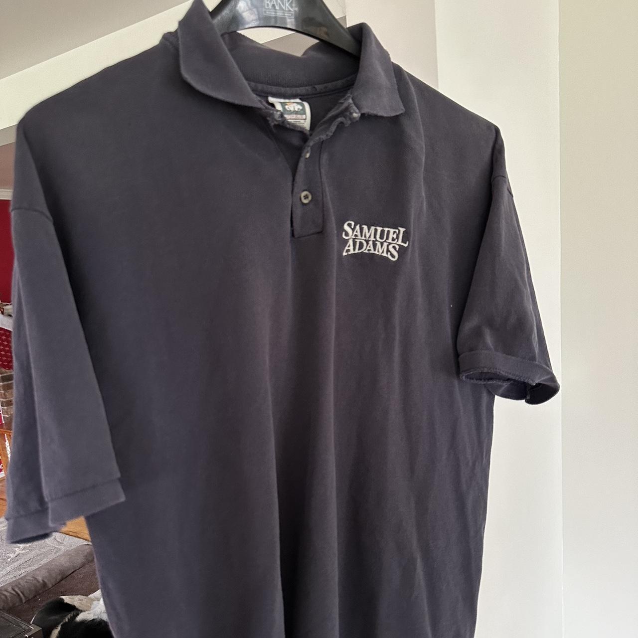 Vintage 90s Samuel Adams Boston Lager polo Vintage... - Depop
